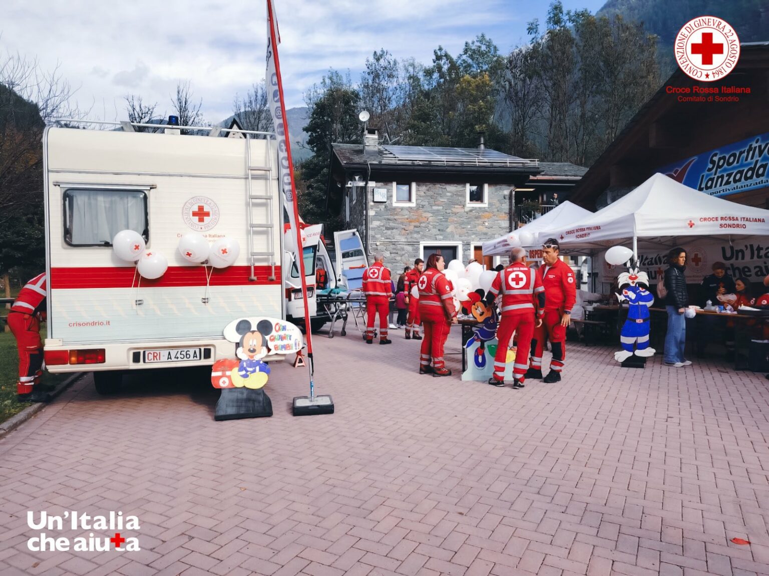 Aperivalle a Lanzada con Croce Rossa, Vigili del Fuoco